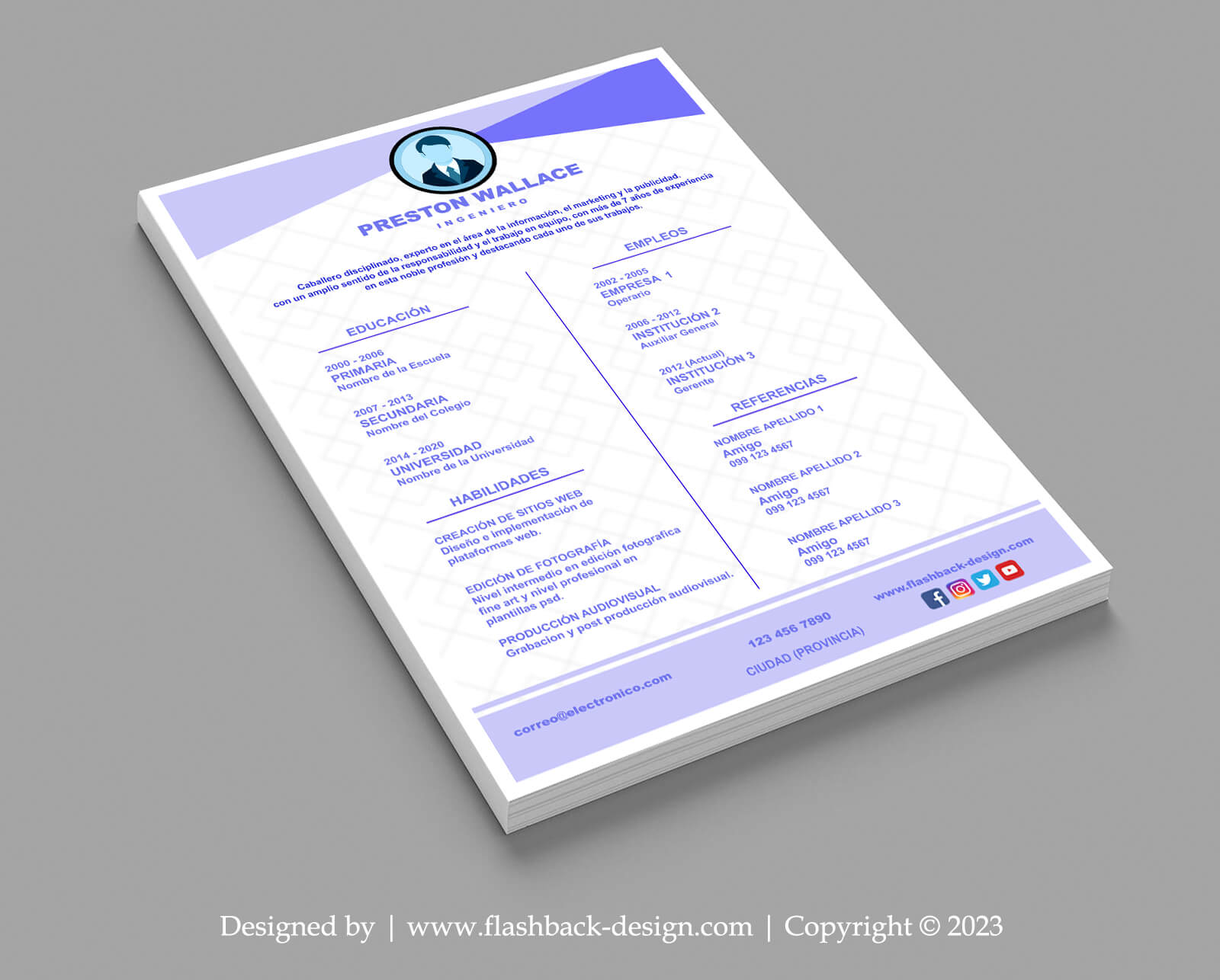 Currículum Vitae (CV01) | Flashback Design