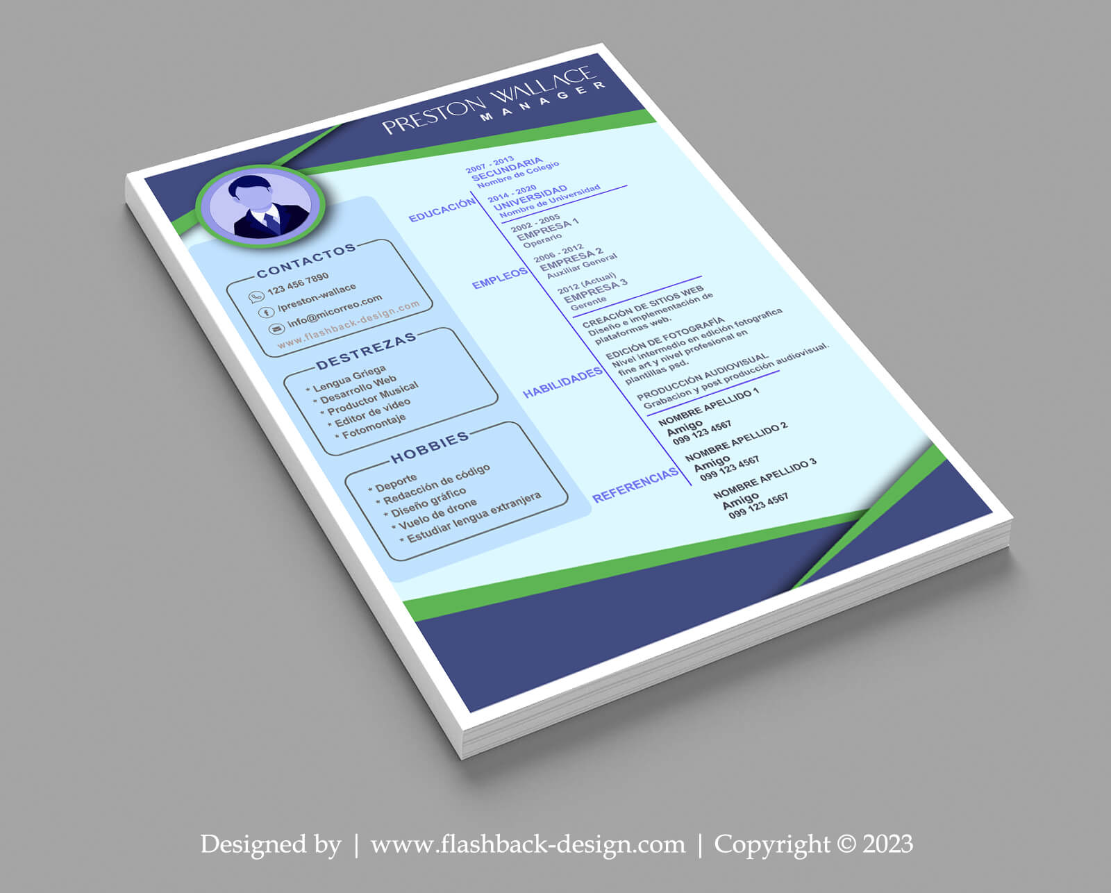 Currículum Vitae (CV03) | Flashback Design